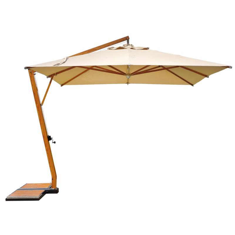 ---Ombrellone bar e giardino professionale 3,5x3,5 m palo laterale ...